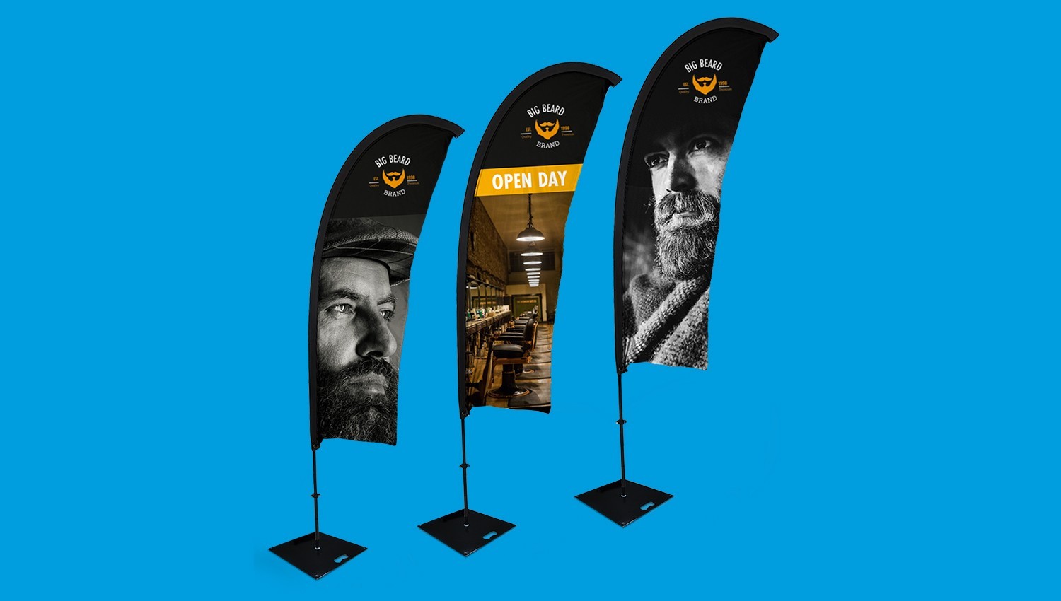 Boost your business with eye-catching feather flags • Kall Kwik Bury St ...